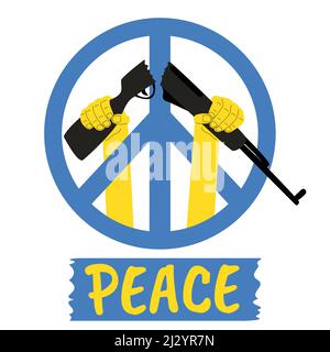 peace and broken rifle Stock Vector Image & Art - Alamy
