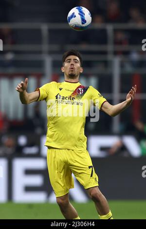 Denso Kasius of Bologna FC in action during the Serie A 2021/22 ...