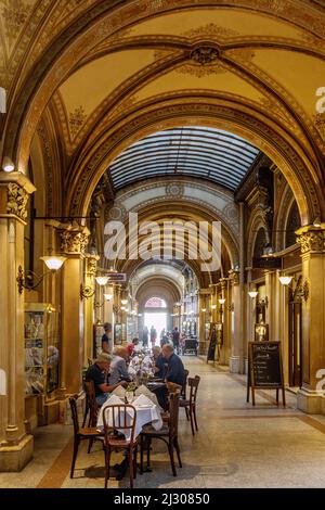 Cafe Central Vienna, view of the interior of the famous Vienna coffee ...