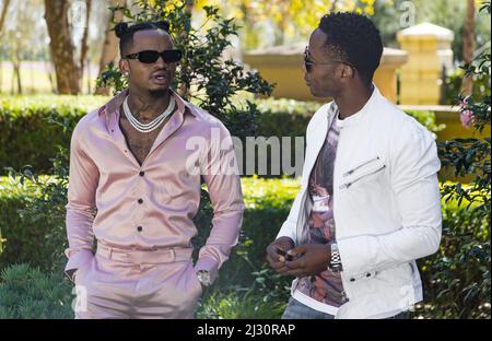 YOUNG, FAMOUS & AFRICAN, from left: Swanky Jerry (aka Jeremiah Ogbodo ...