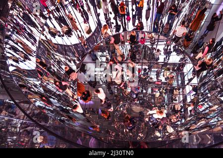 tourists visiting the Summit at One Vanderbilt in the Transcendence 1 ...