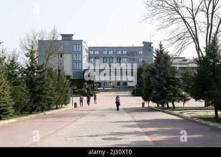 Sakarya, Turkey - March 30, 2022: Sakarya University. Students in the ...