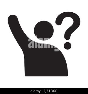 Man raised arms icon vector male person with open hands symbol in a ...