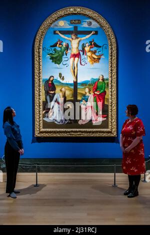 Raphael. The Crucified Christ with the Virgin Mary, Saints and Angels (The Mond Crucifixion) by ...