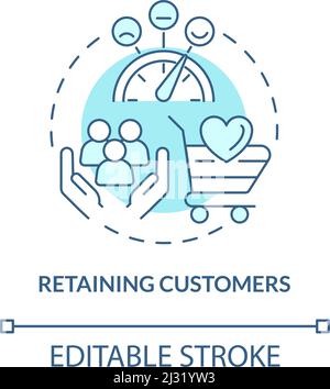 Retaining customers concept icon Stock Vector Image & Art - Alamy
