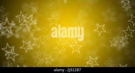 Flying stars over yellow background Stock Photo - Alamy