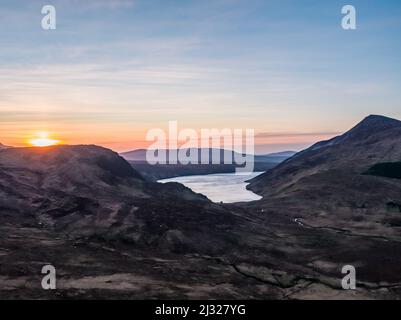 Aerial view of Lough Altan in County Donegal, Ireland Stock Photo - Alamy
