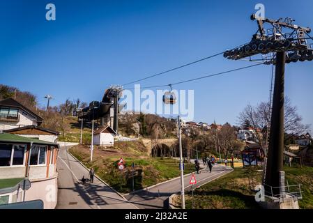New Sljeme Cable Car building on top of the mountain that opened on ...