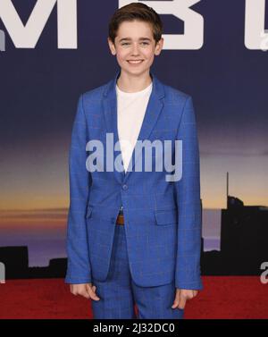 Max Ferro arrives at the AMBULANCE Los Angeles Premiere held at the ...