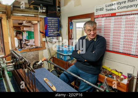 Harris Tweed Weaving, Isle of Harris, Scotland Stock Photo - Alamy