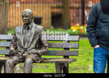 The Alan Turing Memorial, situated in Sackville Park in Manchester ...