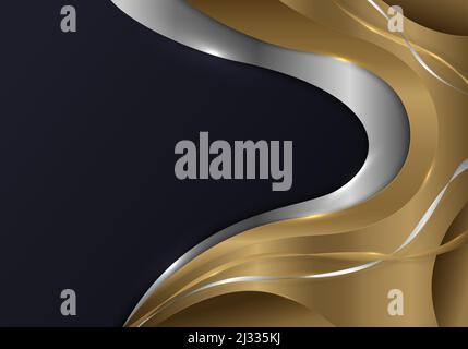 Abstract vector gold background Glitters gold in a circle Design ...
