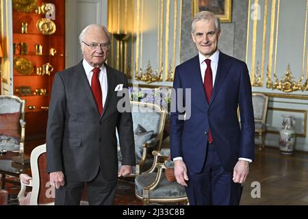 Norway's Prime Minister Jonas Gahr Store at the start of the Joint ...