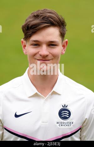 Jack Davies during a photocall at Lord's Cricket Ground, London ...