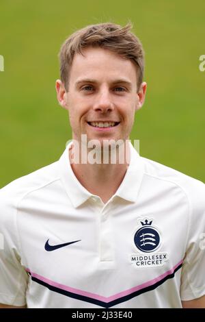 Middlesex's Robbie White during the media day at Lord's Cricket Ground ...