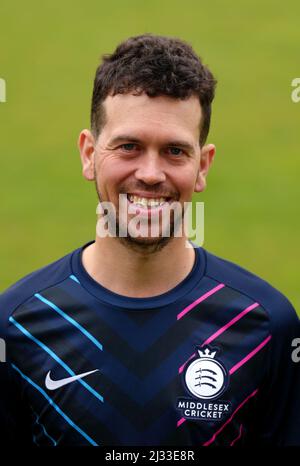 Middlesex's Nathan Sowter during the media day at Lord's Cricket Ground ...