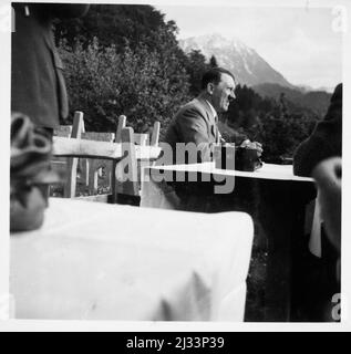 Eva Braun Collection (album 5) - Adolf Hitler looking at a book (ca ...
