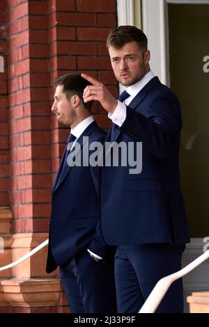 Tom Helm during a photocall at Lord's Cricket Ground, London. Picture ...