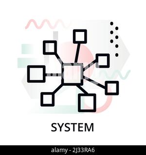 Systematization concept icon on abstract background from science icons ...