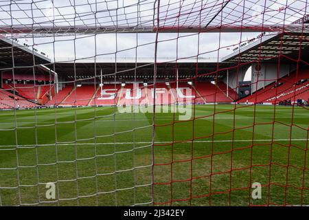 A general view of Bramall Lane prior to the Emirates FA Cup Third Round ...
