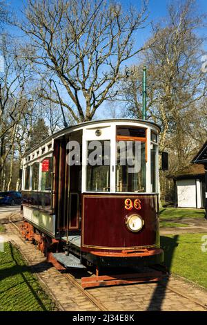 Hull 96 Tram at Heaton Park Tramway, Manchester, UK Stock Photo - Alamy
