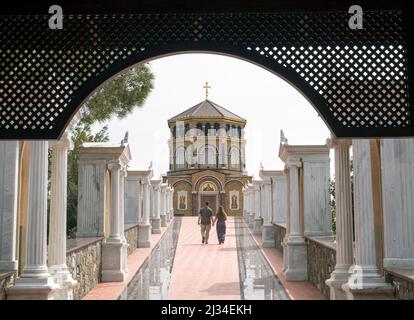Throni Hill mausoleum dedicated to Archbishop Makarios 111 which is ...