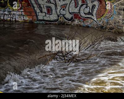 Spring landscape view of the Algar river, Altea on the Costa Dorada, in ...