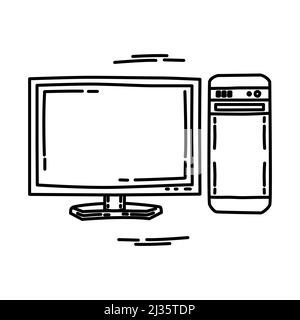 Cloud Computing Part of Computer and Operating System Hand Drawn Icon ...