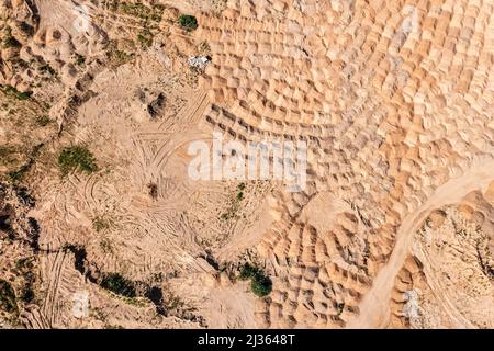 ground of building site after earthwork phase ready for new ...