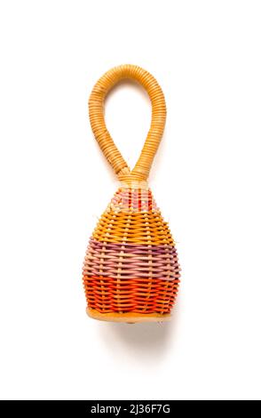 Traditional colorful braided caxixi isolated on white Stock Photo - Alamy