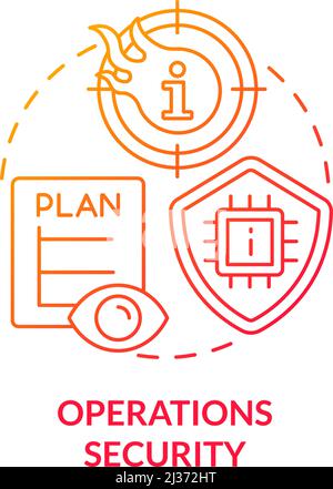 Information operations red gradient concept icon Stock Vector Image ...