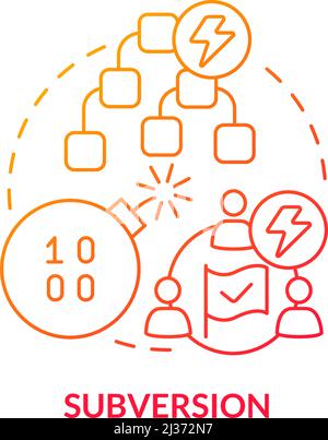 Subversion red concept icon Stock Vector Image & Art - Alamy