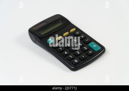 Calculator - a digital calculating tool white background Stock Photo ...