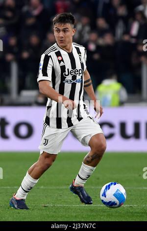 Dybala of Juventus and in action during the Champions League football ...