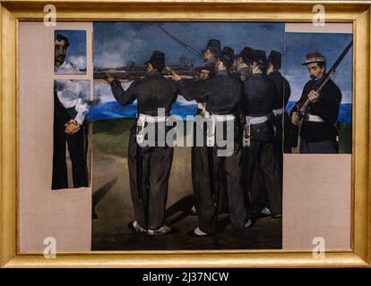Edouard Manet, The Execution of Maximilian, around 1867-8, Oil on ...