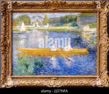 La Yole - 1875 - Oil on canvas 71 x 92 cm - re07Renoir Auguste Stock ...