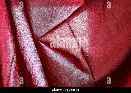 Fiery red fabric with shadow streaks. Graphic resources Stock Photo - Alamy