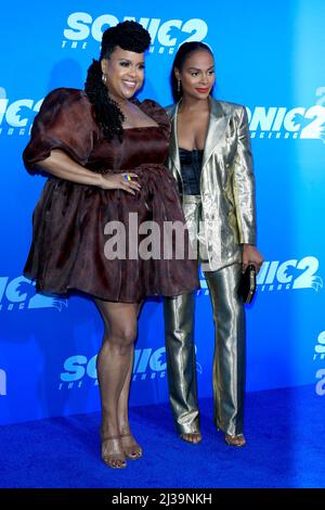 (L-R) Natasha Rothwell and Tika Sumpter at the SONIC THE HEDGEHOG 2 Los ...