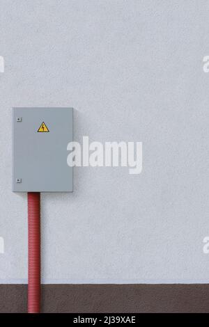 Power distribution wiring switchboard panel outdoor unit, gray brand ...