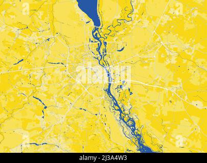Kiev, Kyiv, Ukraine. Detailed Country Map with Location Pin on Capital ...