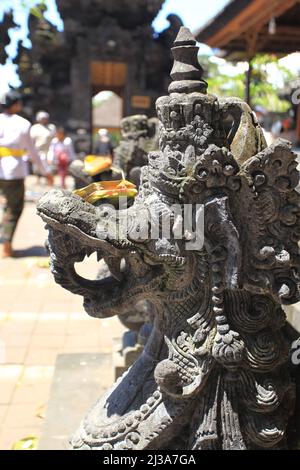 Ceremony at Pura Goa Lawah or Goa Lawah Bat Cave Temple in Goa Lawah ...