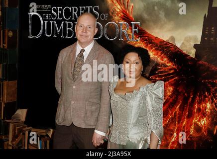 Director David Yates and wife Yvonne Walcott attending the Fantastic ...