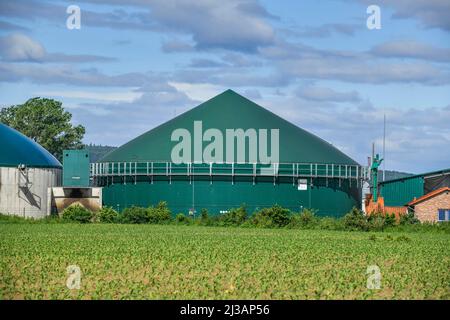 Biogas plant near Springe, Lower Saxony, Germany Stock Photo - Alamy