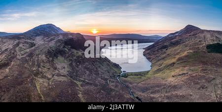 Aerial view of Lough Altan in County Donegal, Ireland Stock Photo - Alamy