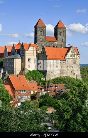 Collegiate Church, Castle, Schlossberg, Quedlinburg, Saxony-Anhalt ...