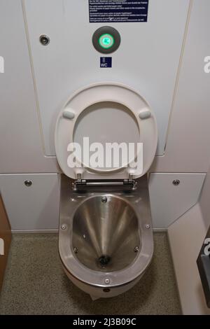 Toilet in an Intercity, Deutsche Bahn, Germany Stock Photo - Alamy