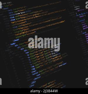 web programming language developing for website. front-end web developing. mix media banner ...