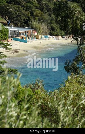 La Fossette beach in Lavandou Stock Photo - Alamy
