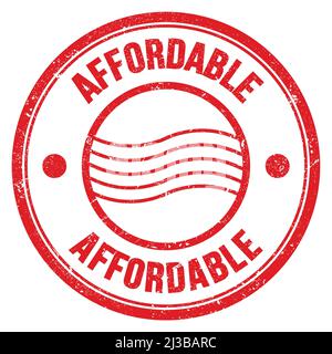 AFFORDABLE text written word on red round stamp sign Stock Photo - Alamy