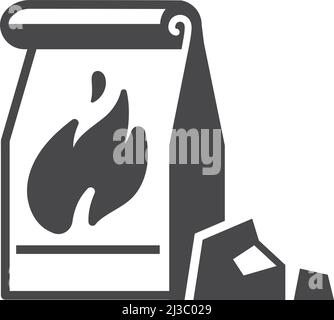 wildfire fire glyph icon vector illustration Stock Vector Image & Art ...